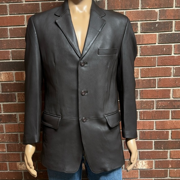 jf j.ferrar | Suits & Blazers | J Ferrar Leather Blazer | Poshmark